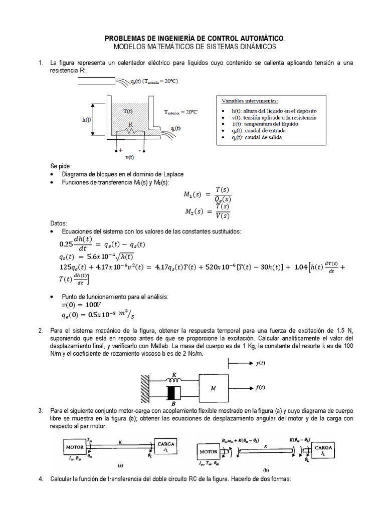 Hoja de Problemas #3 Mecánica | Descargar gratis PDF | Resistencia Eléctrica y Conductancia ...