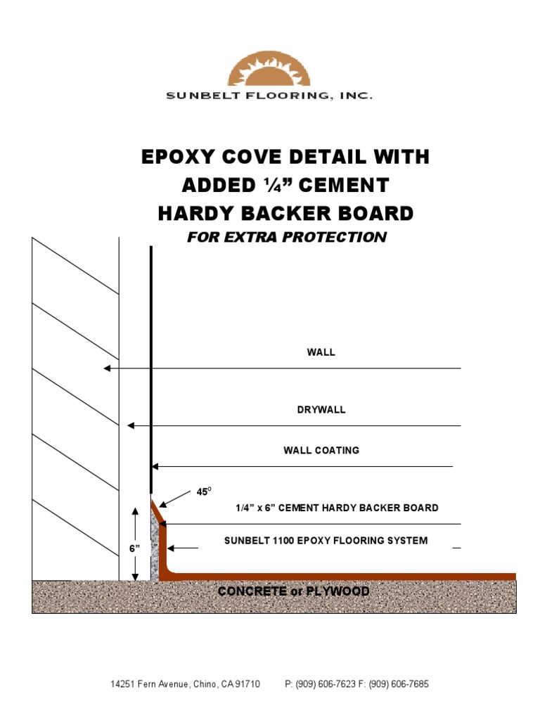 Cove Base Detail With Hardy Backer Board. | PDF | Home & Garden