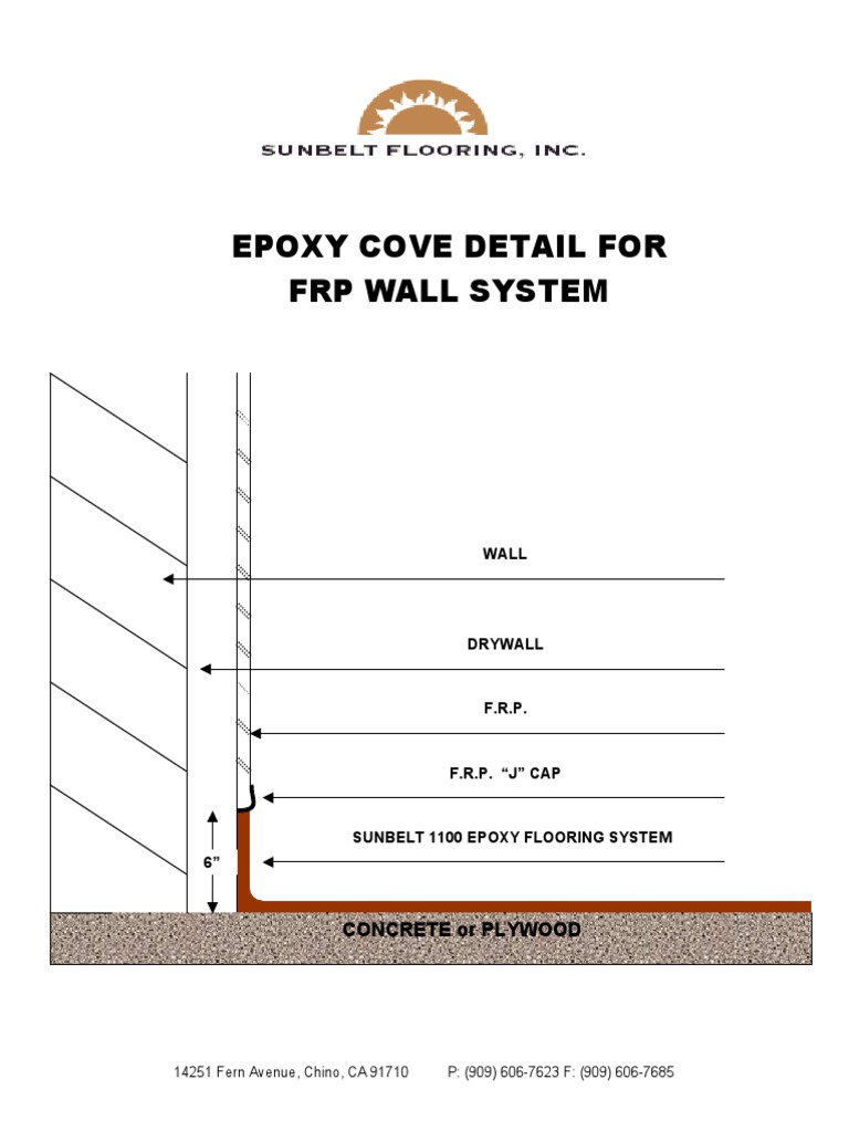 Cove Base FRP Wall System | PDF | Composite Material | Plastic