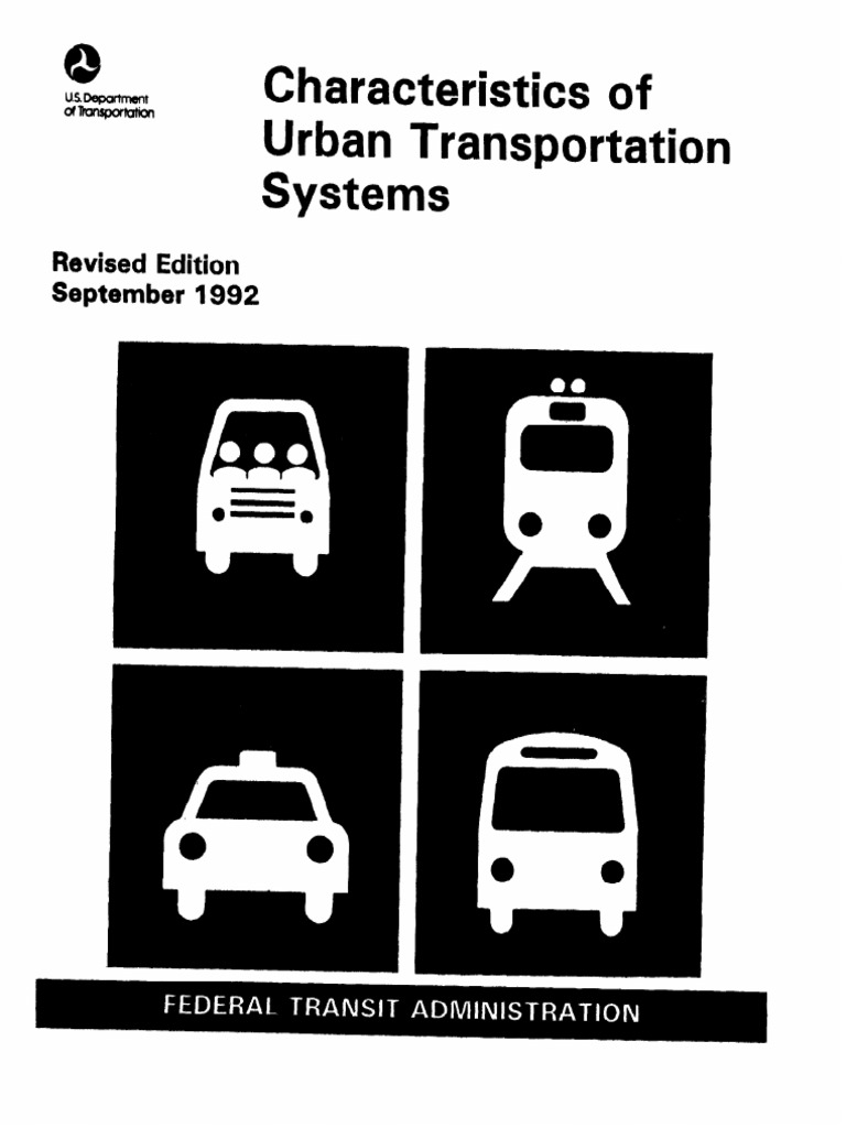 Characteristics of Urban Transport System PDF | PDF