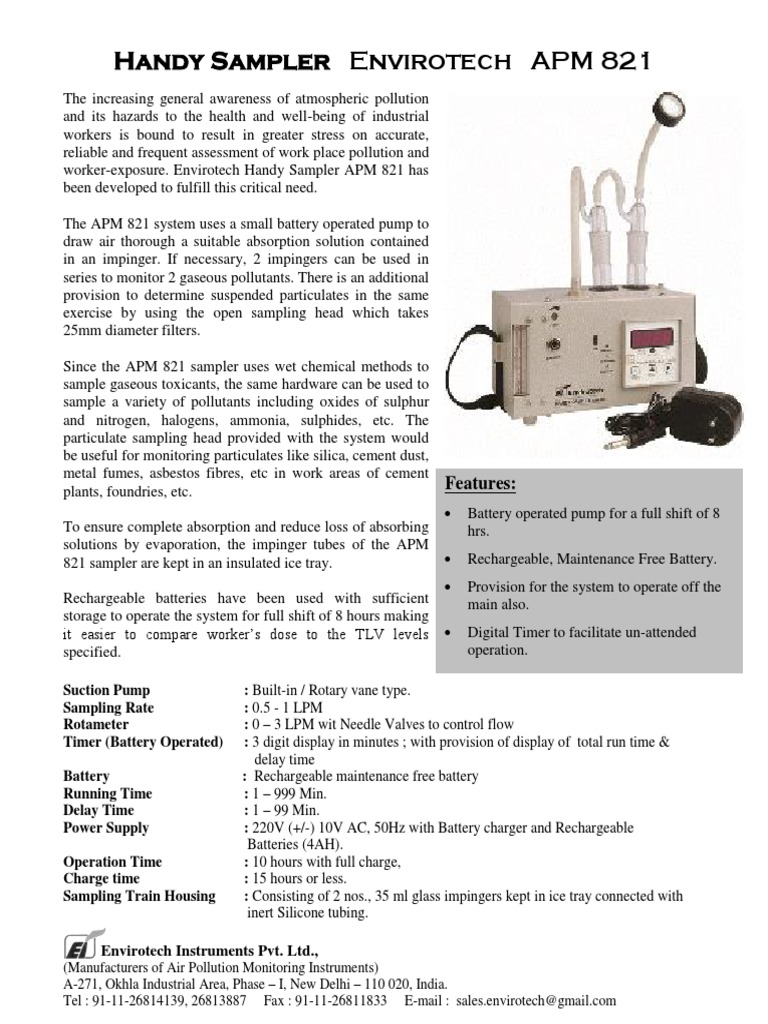 Apm 821 | PDF | Particulates | Battery (Electricity)