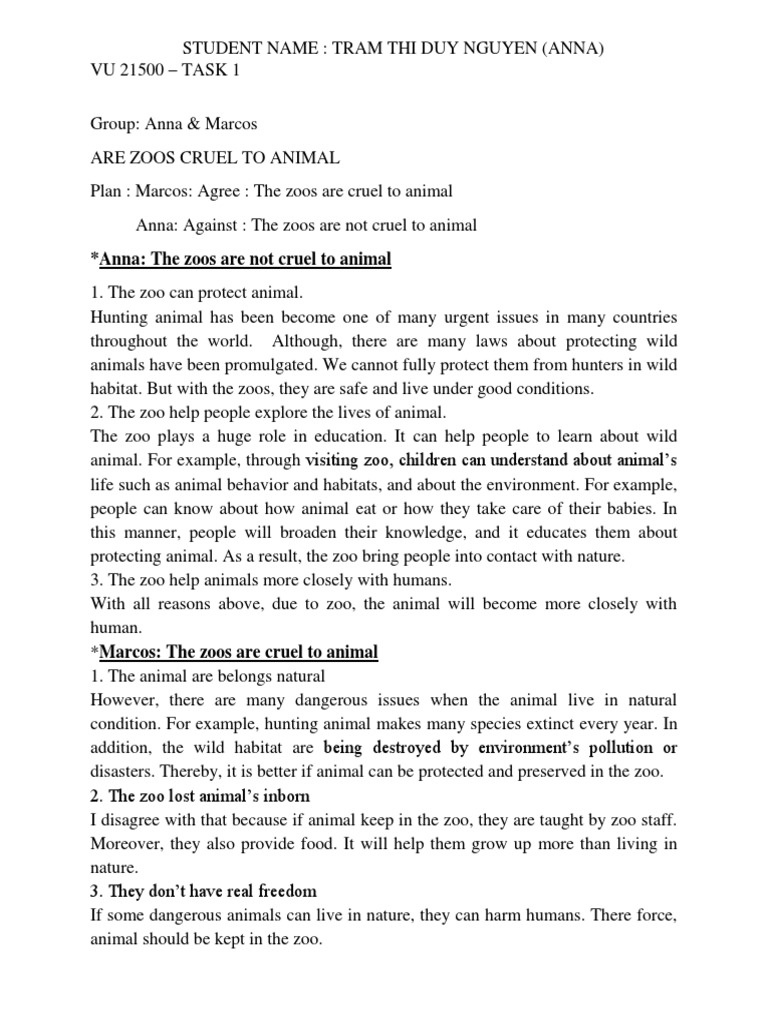 Debating the Ethics of Keeping Animals in Zoos: Arguments For and ...