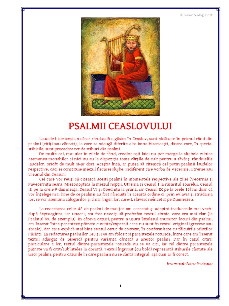 PP Psalmi Ceaslov PDF | PDF