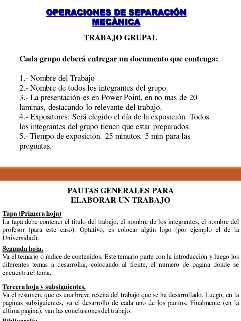 Pautas para Presentacion de Trabajos | PDF