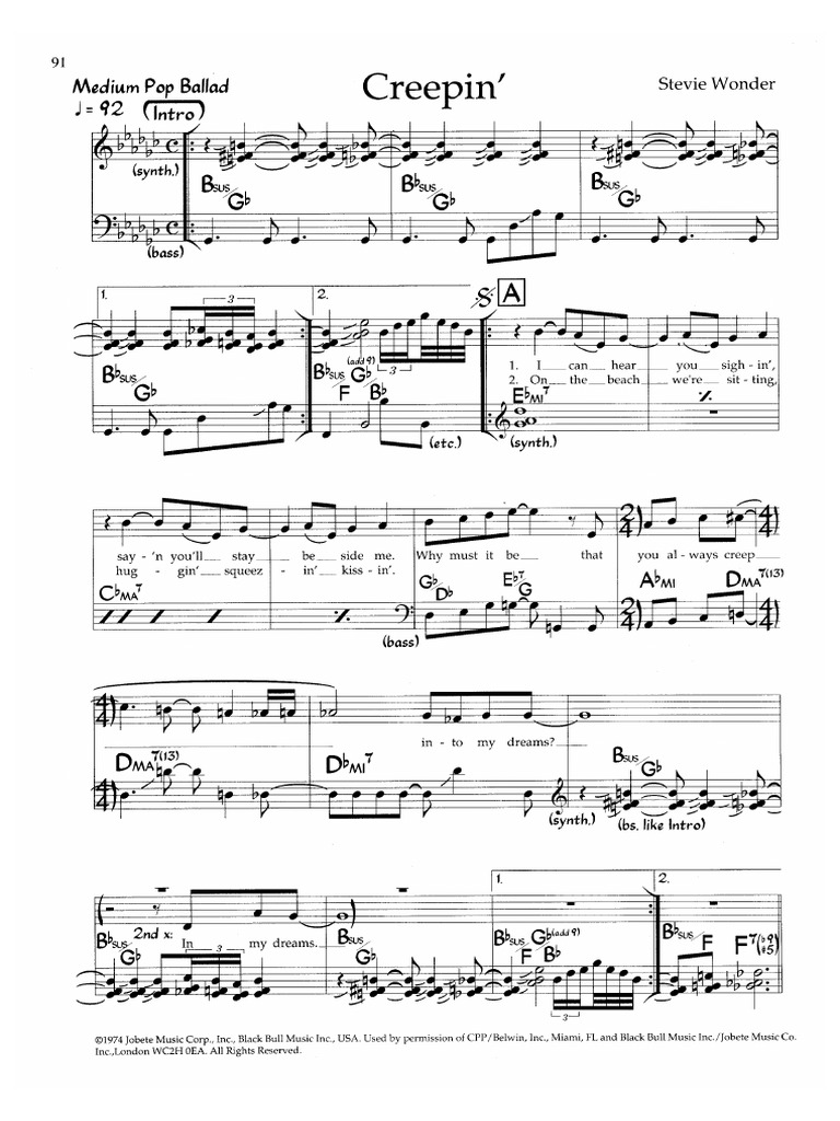 Creepin Stevie Wonder