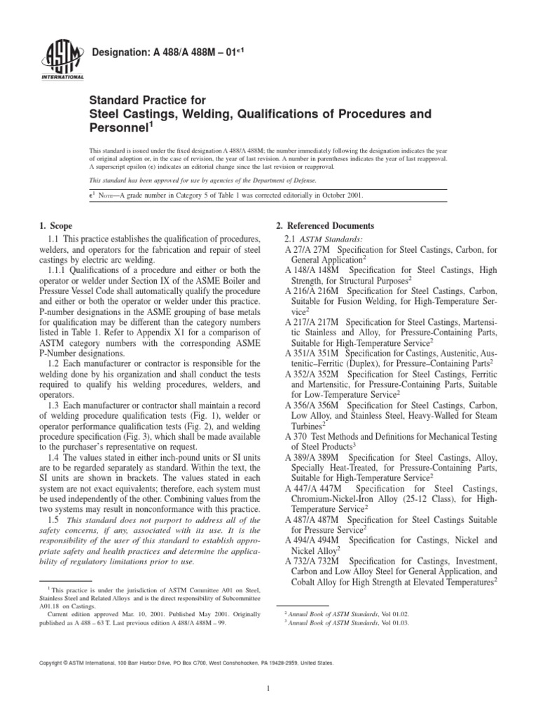 A488 | PDF | Welding | Construction