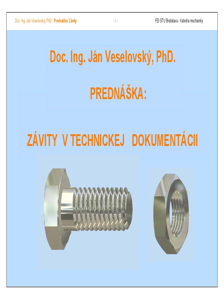 Kreslenie Závitov | PDF