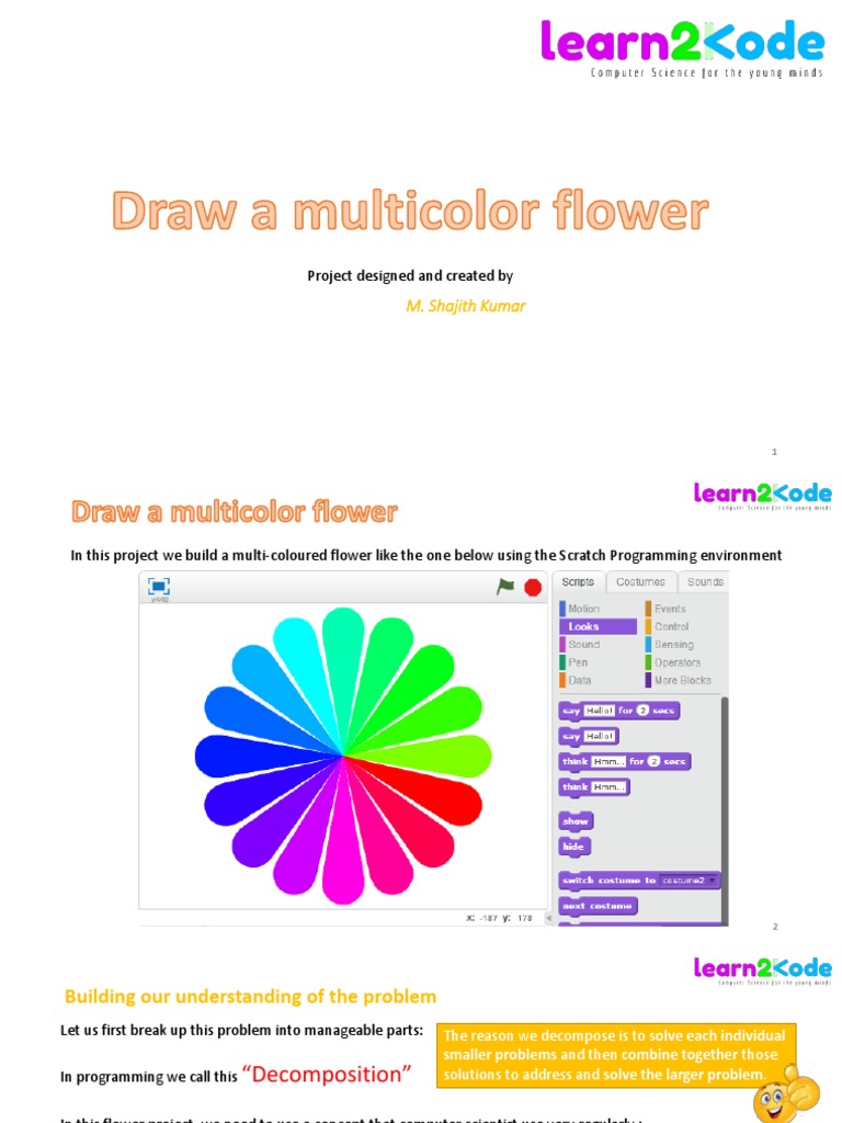 M. Shajith Kumar: Project Designed and Created by | PDF | Scratch ...