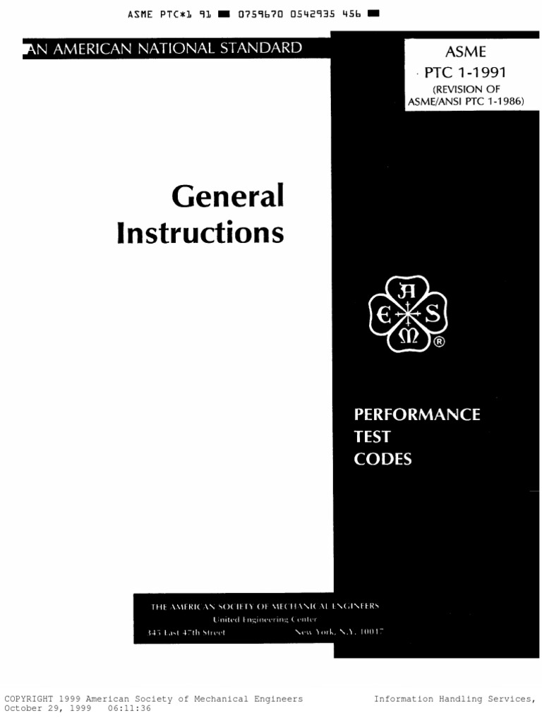 Asme PTC 1 PDF | PDF | Clubs And Societies | Science And Technology
