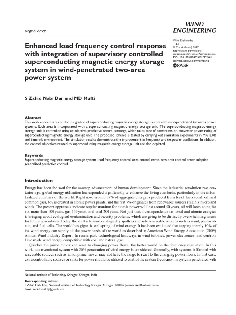 Wind Engineering Journal 1 | PDF | Wind Power | Wind Turbine