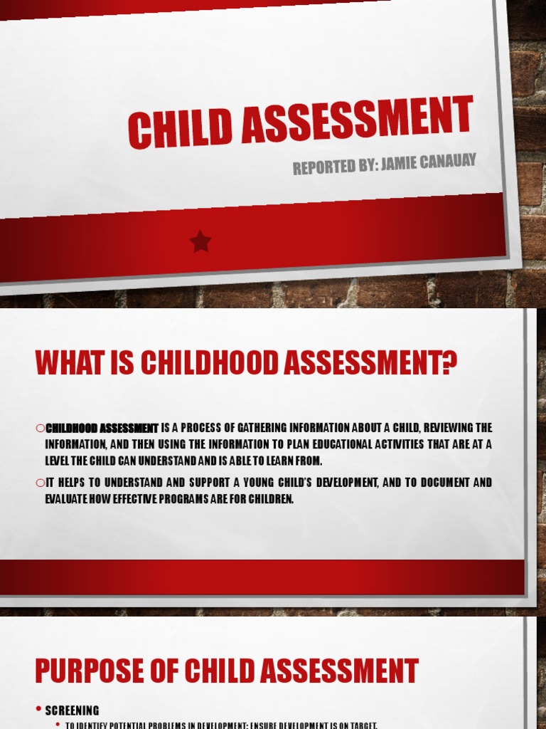 Understanding Childhood Assessment: A Comprehensive Review of Purpose ...