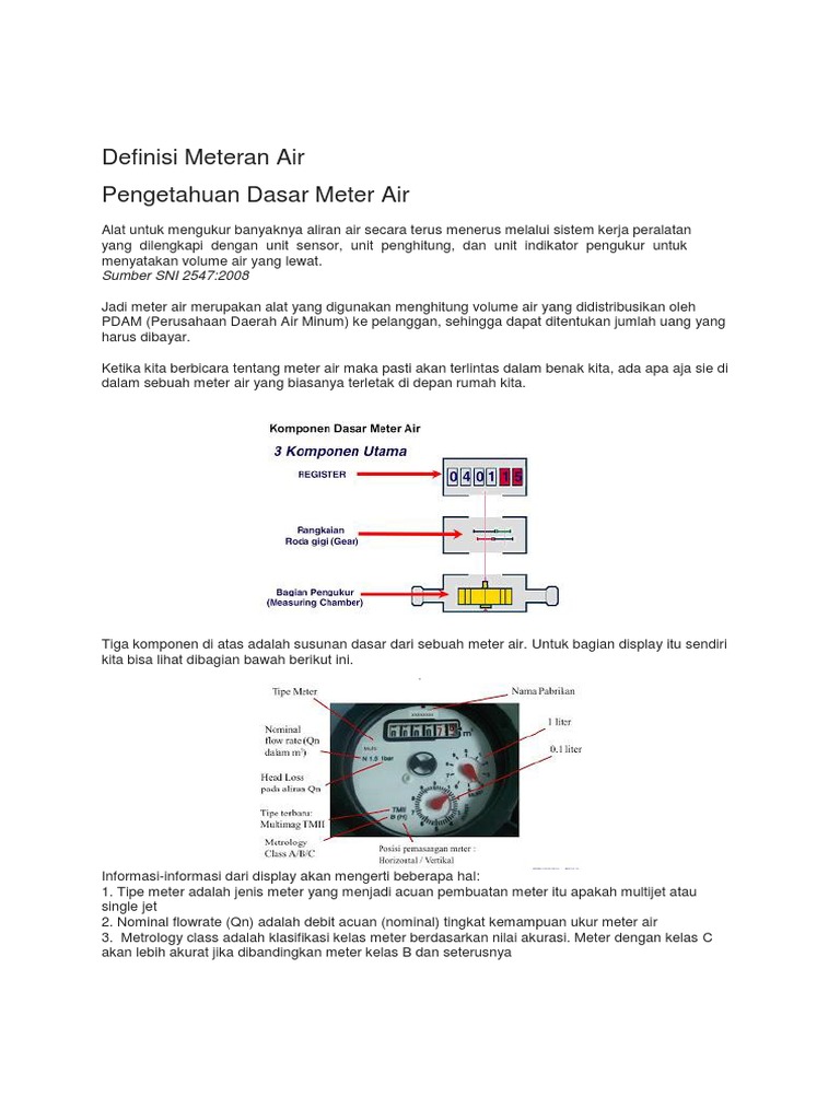 Definisi Meteran Air | PDF | Sains & Matematika | Komputer