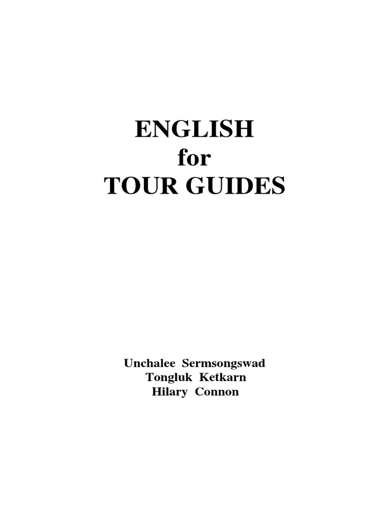 English for Tour Guides Manual | PDF | Gratitude