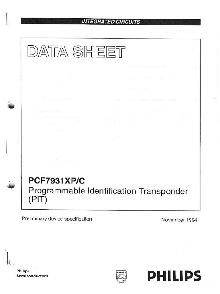 DataSheet PCF7931 | PDF