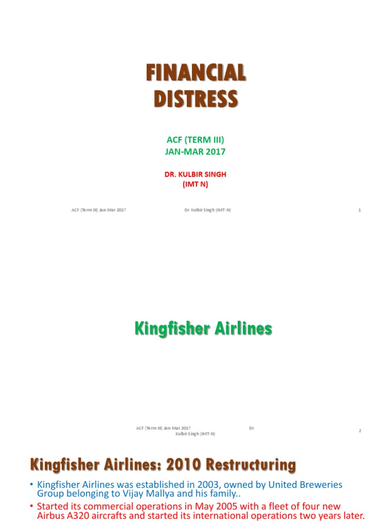 Financial Distress | PDF | Loans | Market Liquidity