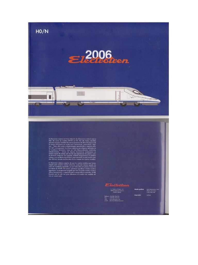 Catalogo Electrotren 2006 | PDF