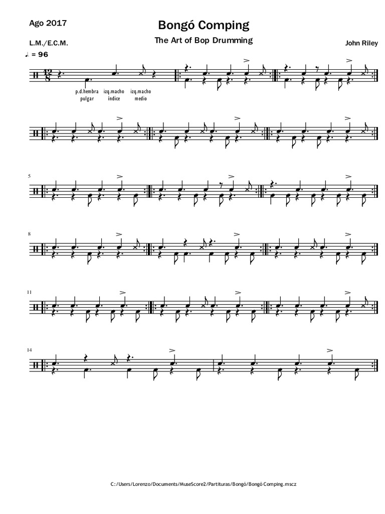 Bongó Comping | PDF | Musical Forms | Music Theory