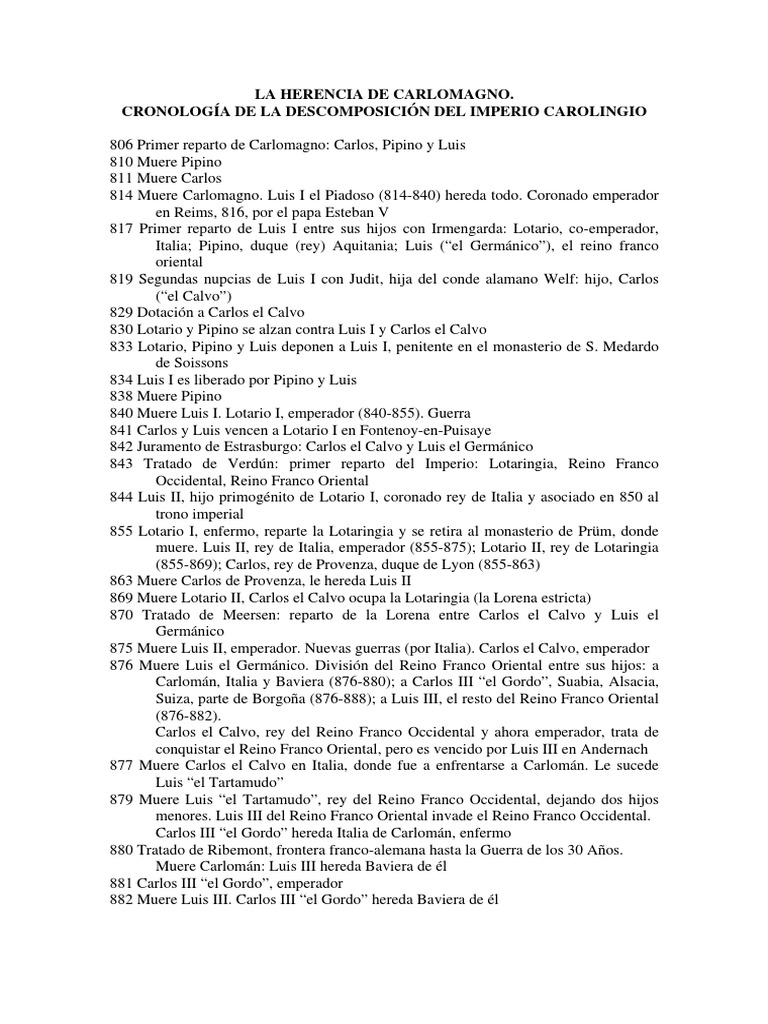 Los Últimos Carolingios | PDF | Edad Media Temprana | Monarcas europeos