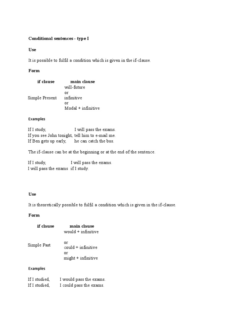 Conditional Sentences | Download Free PDF | Perfect (Grammar) | Language Mechanics