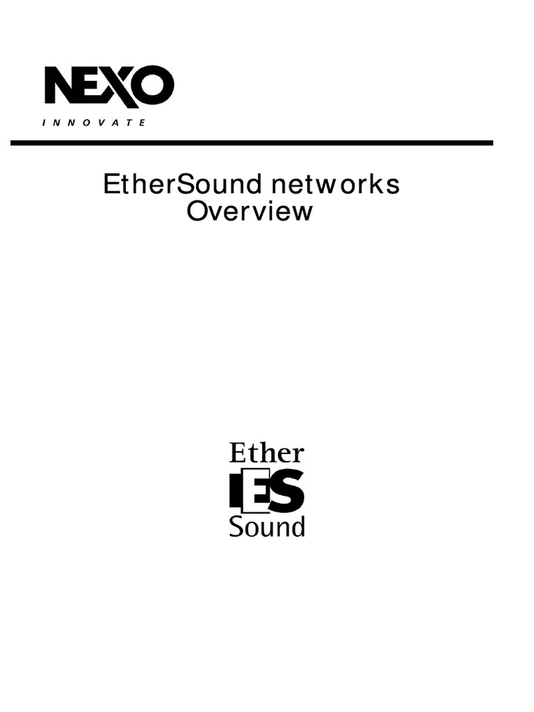 Understanding EtherSound Networks: A Technical Guide to Digital Audio ...