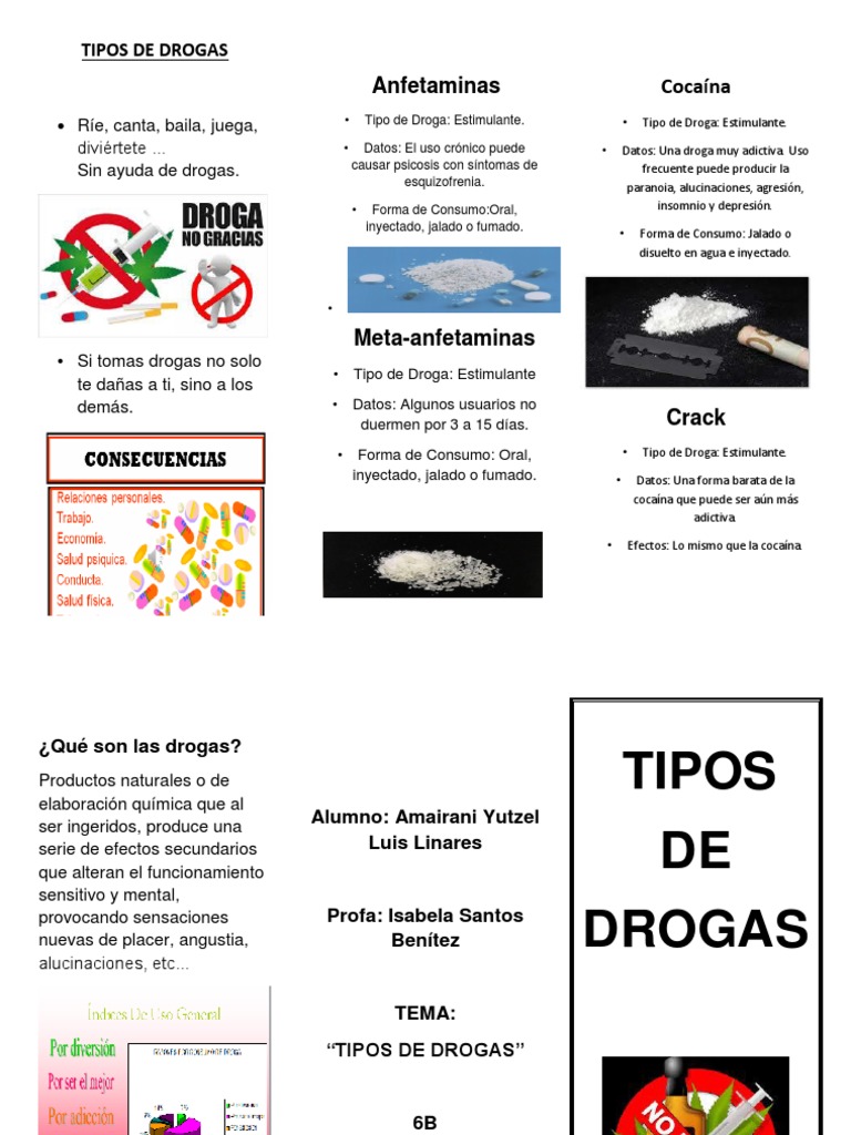 Triptico | PDF | Drogas | Cocaína