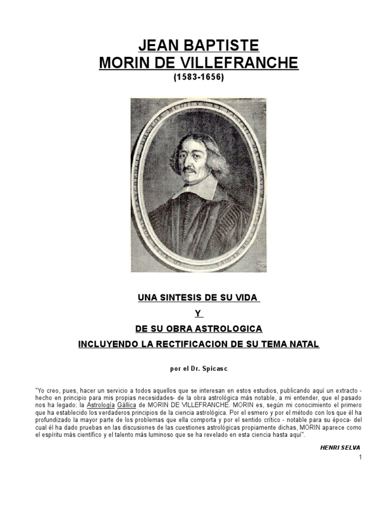 Jean Baptiste Morin | PDF | Hermetismo | Science