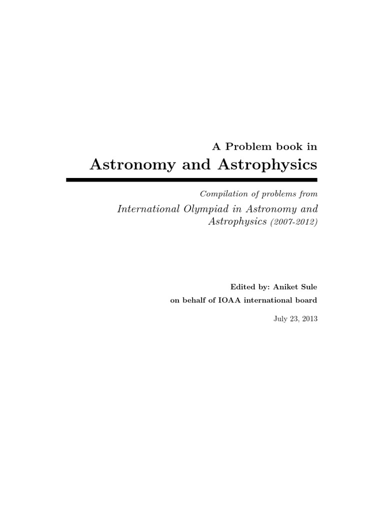 IOAA Book PDF | PDF | Orbit | Apsis
