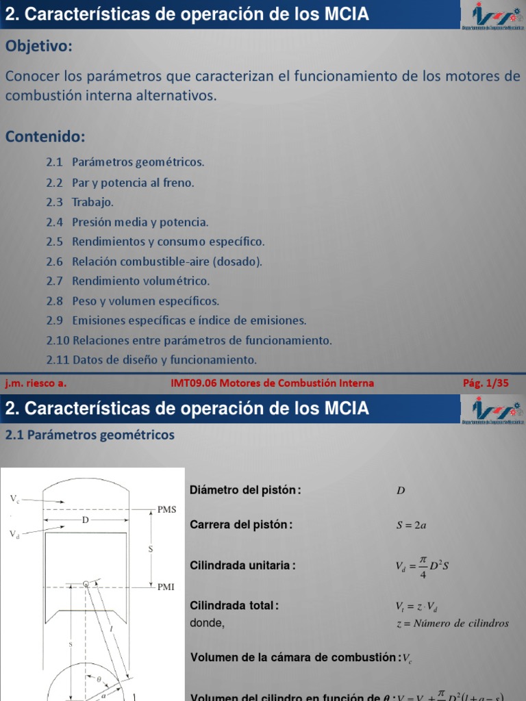 Graficos Formulas MCI PDF | PDF | Pistón | Motor de combustión interna