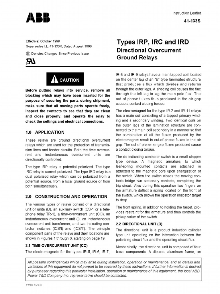 Ird Manual | Download Free PDF | Relay | Switch
