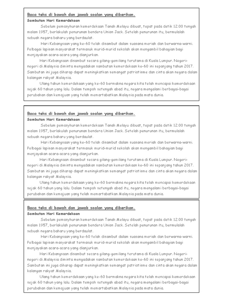petikan kemerdekaan