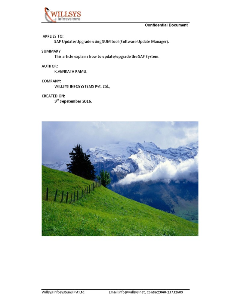 Sum Upgrade Pdf Sap Se Directory Computing 