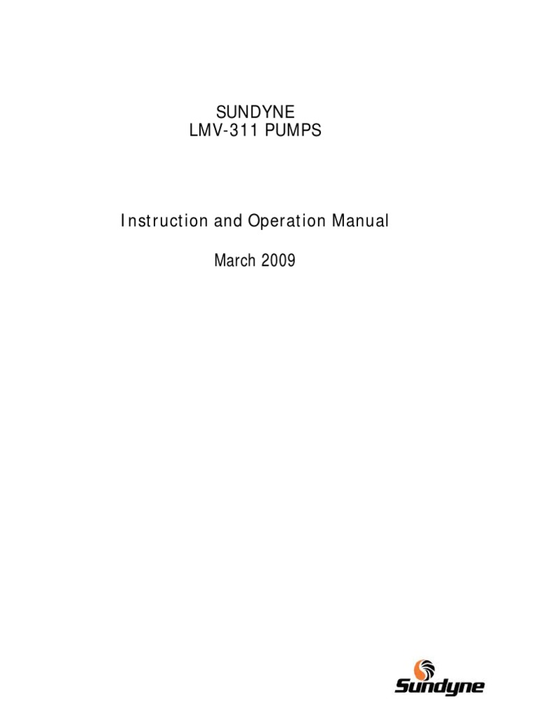 Pump Iso13709 Api617 Oh6 Lmv311 Sundyne Maintenance Manual | PDF | Pump ...