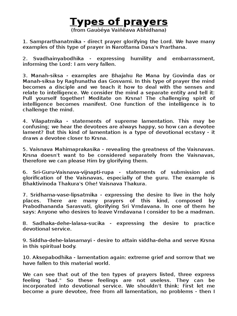 10 Types of Prayer | PDF | Religion & Spirituality