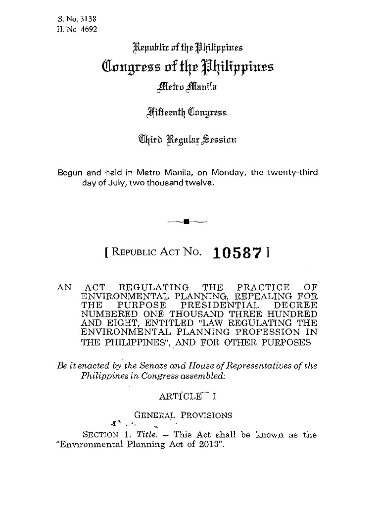 Ra 10587 | PDF | Licensure | Justice