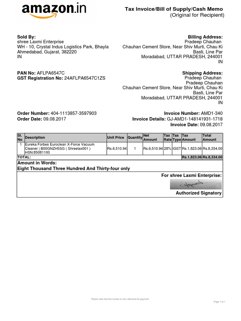Invoice Eureka X Force | PDF | Invoice | Business Documents