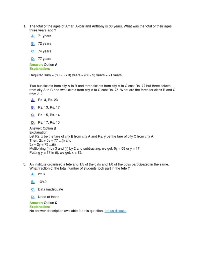 Arithmetic Reasoning - Section 1 | PDF | Finger | Teaching Mathematics