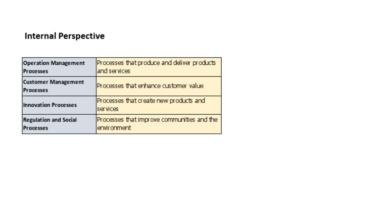 Internal Perspective Definition | PDF | Business | Economies