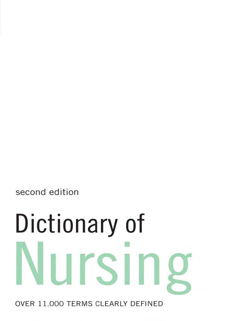 Nursing Dictionary | PDF | Abdomen | Anatomical Terms Of Motion