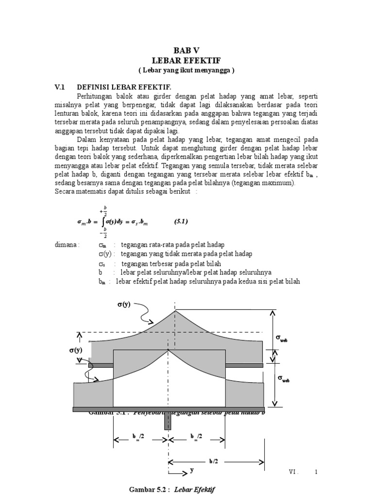 Definisi dan Jenis Lebar Efektif | PDF