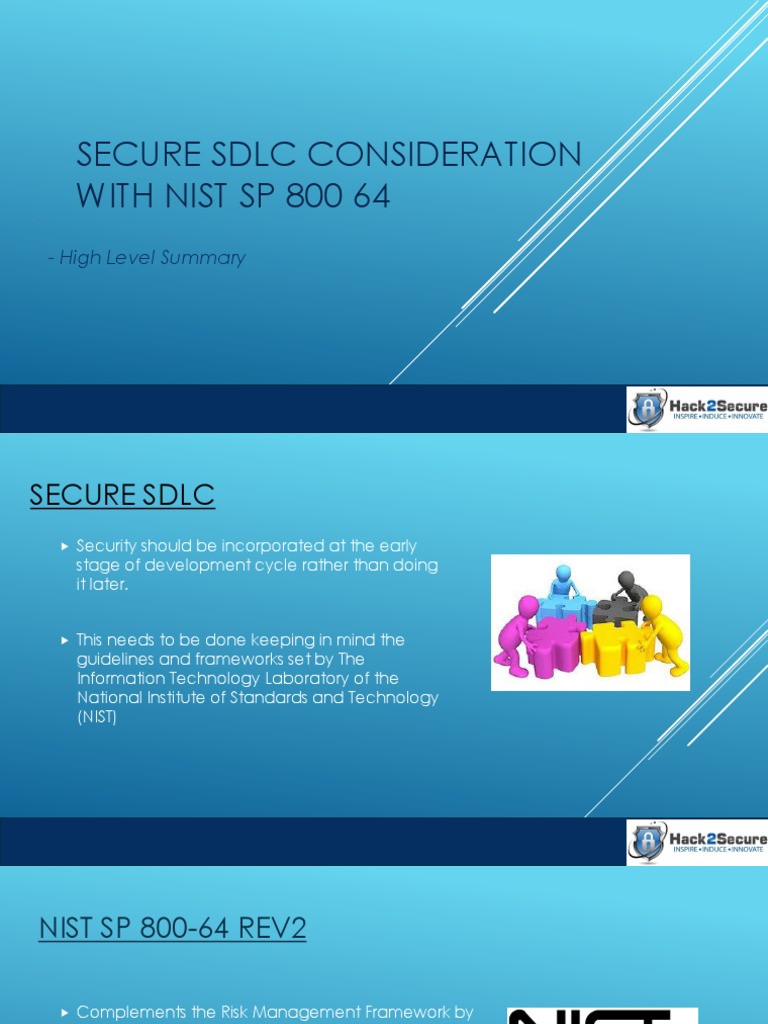 Secure SDLC Consideration With NIST SP 800 64 | PDF | Computer Security ...