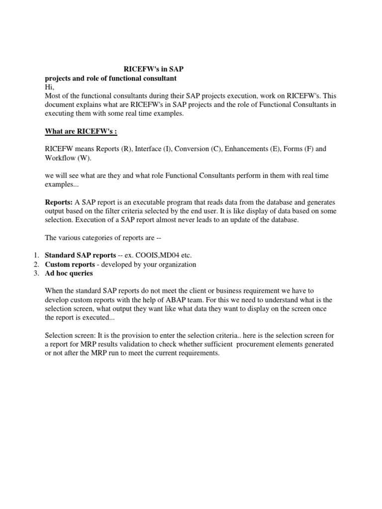 Ricef Document | PDF | Databases | Information Technology Management