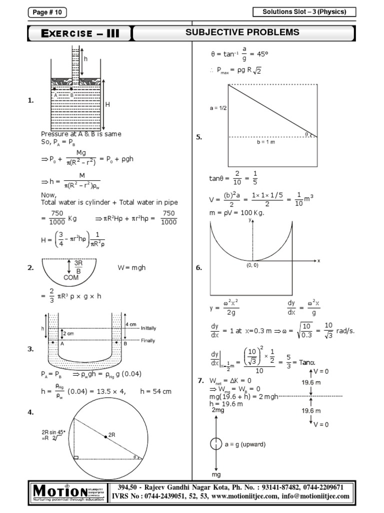 Exer 3 | Download Free PDF | Mechanics | Physical Chemistry