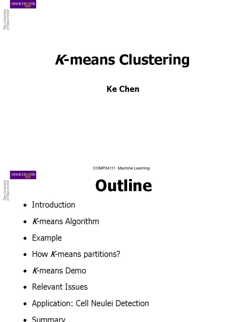 K Means | PDF | Cluster Analysis | Applied Mathematics