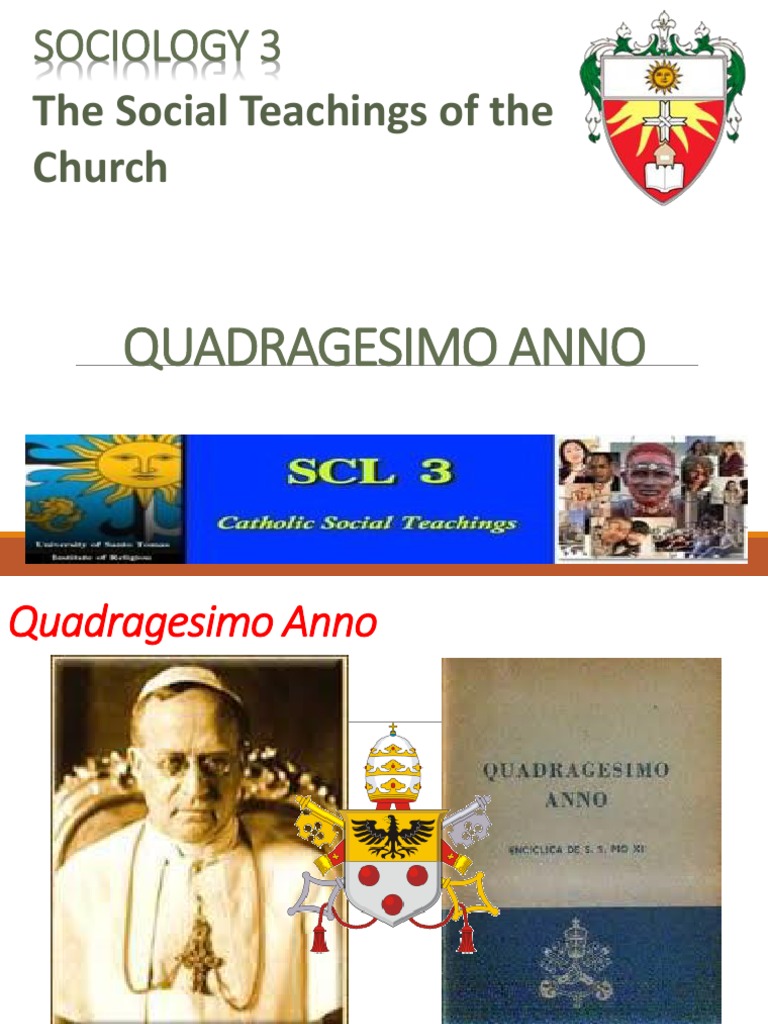 Quadragesimo Anno | PDF | Catholic Church | Pope