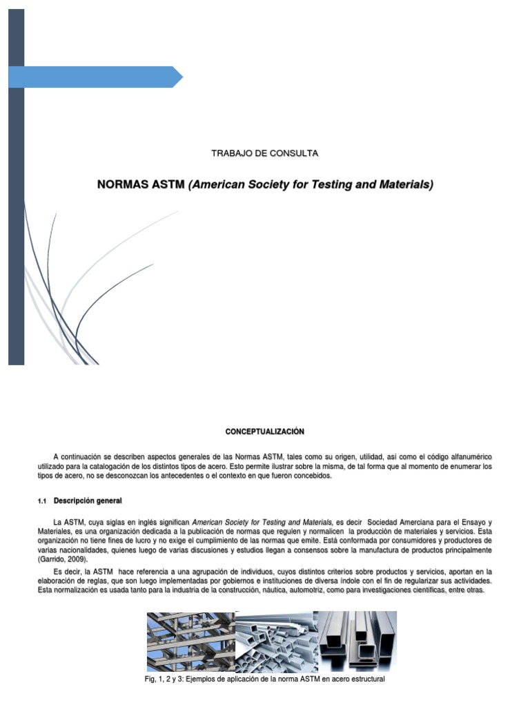 Normas Astm | PDF | Conjuntos de elementos químicos | Acero