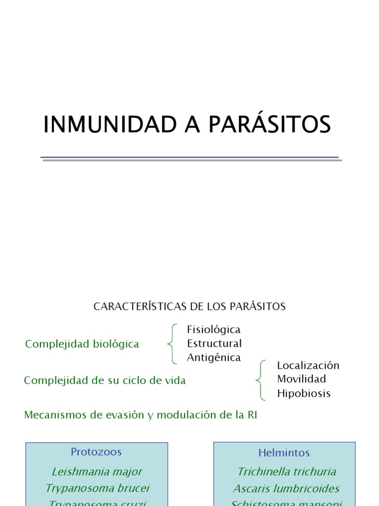 Clase Inmunidad A Parasitos | PDF | Sistema inmune | Inflamación