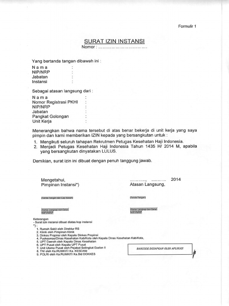 Contoh Format Formulir Rekrutmen Pkhi PDF | PDF