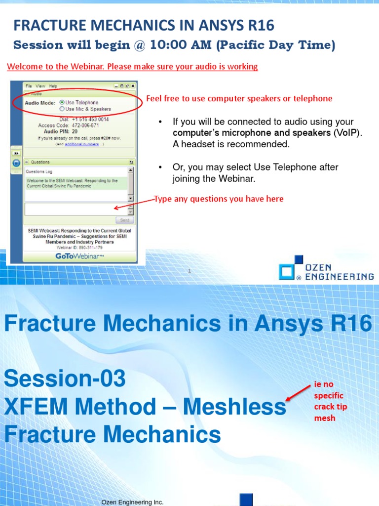 FractureMechanicsWebinarSeries Part3 XFEM Meshless | PDF | Fracture ...