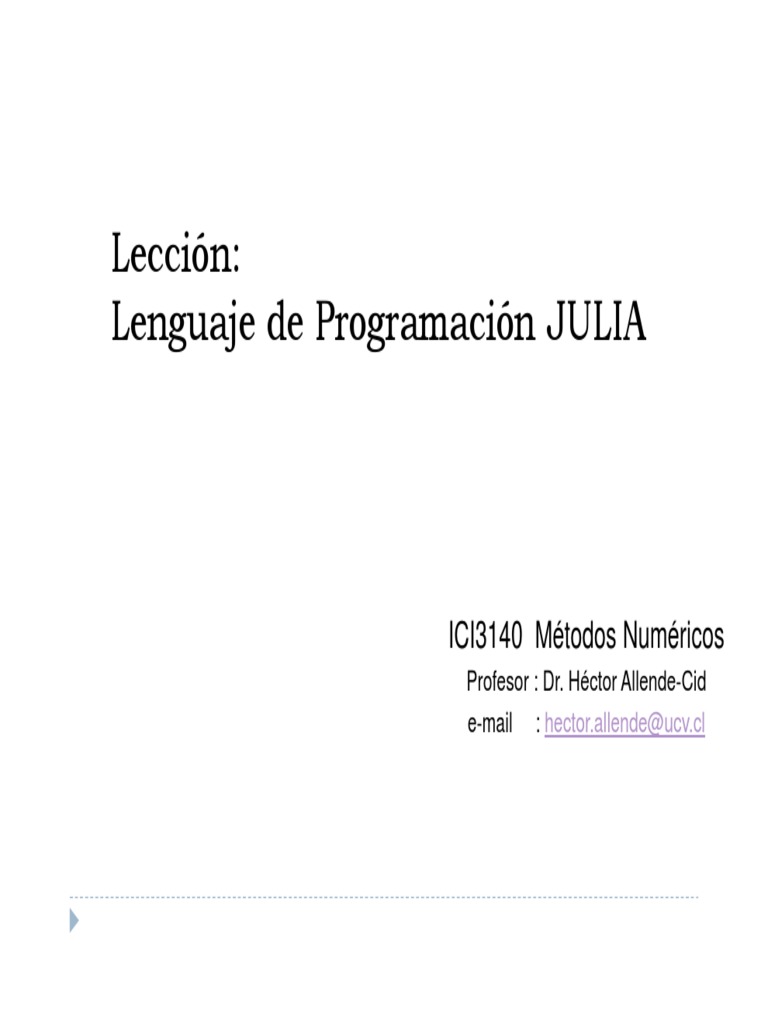 Julia Intrucciones | PDF | Python (lenguaje de programación) | Áreas de ...