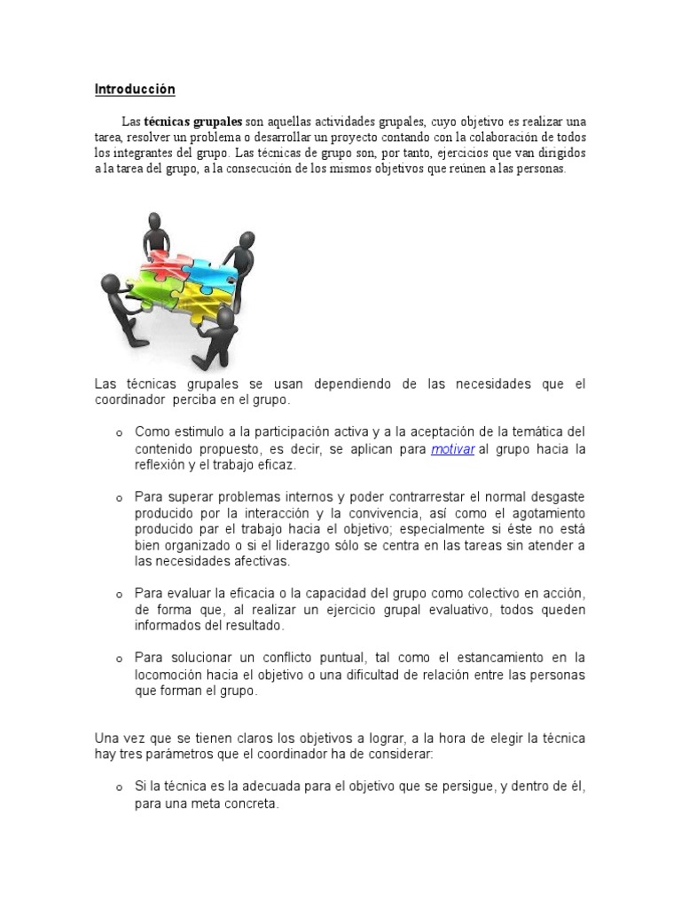 Técnicas Grupales | PDF | Información | Aprendizaje